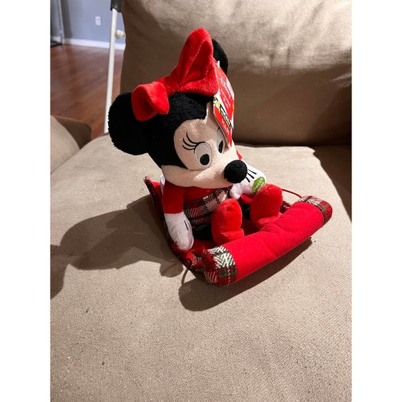 Disney | Holiday | Disney Minnie Mouse On Sled With Sound New | Poshmark